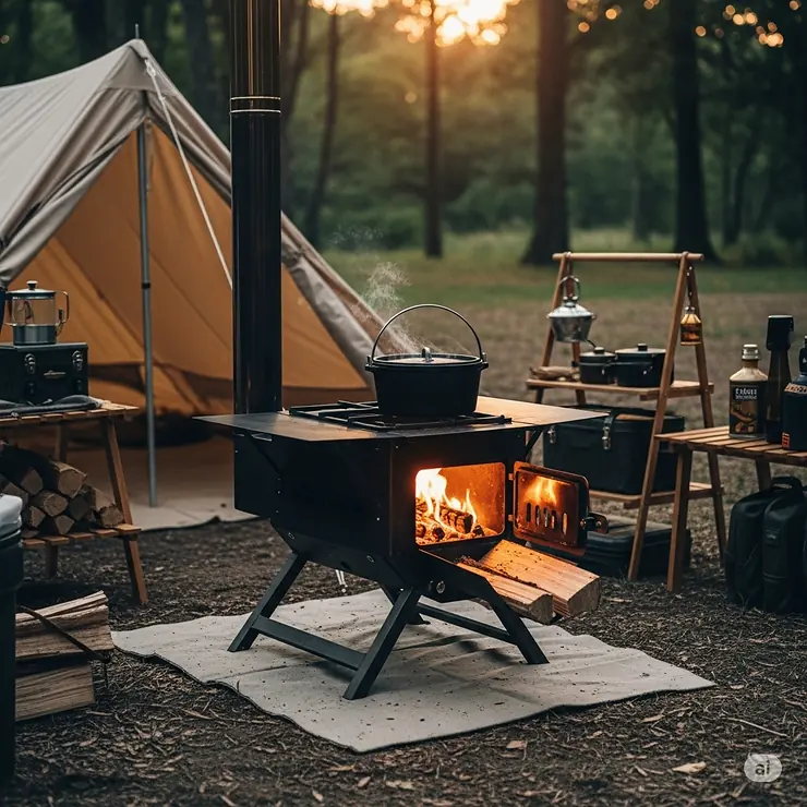 7 Best Camping Log Burner Stove Options For Ultimate Outdoor Cooking in ...