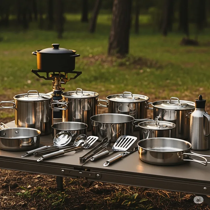 10 Best Stainless Steel Cookware Camping Sets for Ultimate Outdoor ...